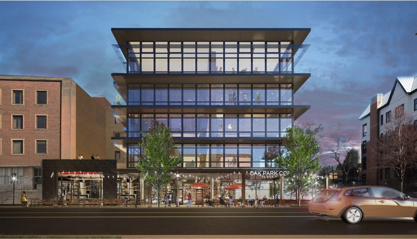 Miller Hull — Chicago Tribune | Oak Park adding high-rise buildings